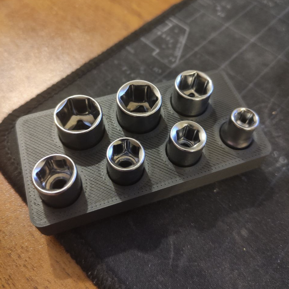 Gridfinity Hex Socket Holder 1x2 Metric (6-12mm) by braindefender ...