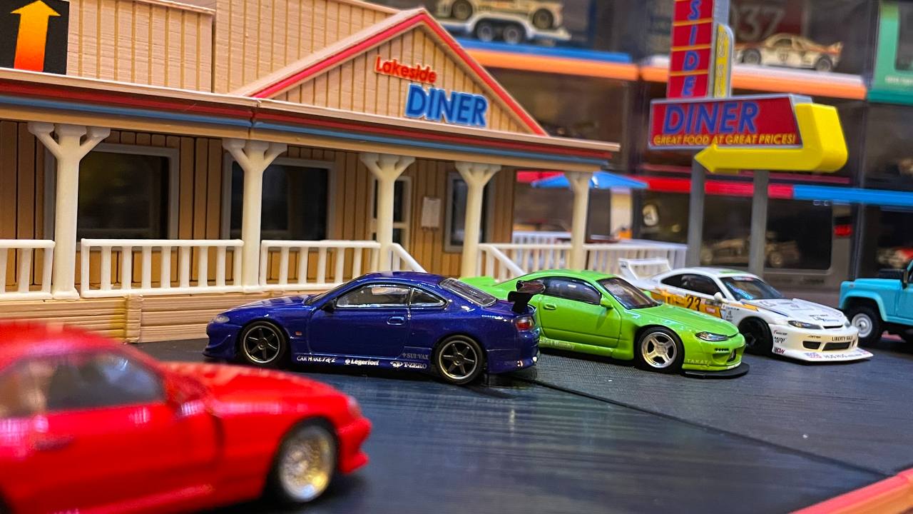 Forza Horizon Intro Diner Diorama (For Hot Wheels & 1/64 Scale Cars) by ...