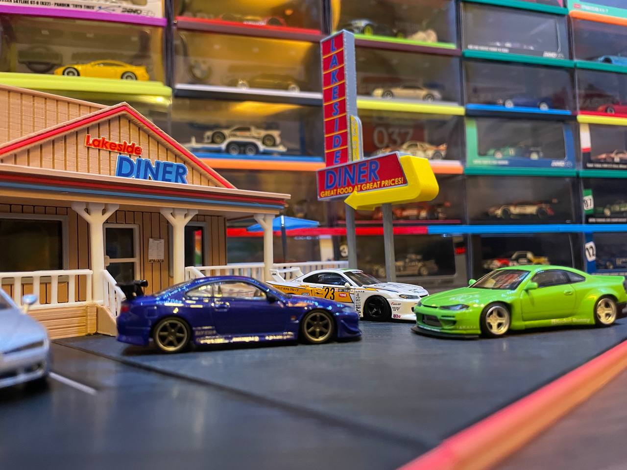 Forza Horizon Intro Diner Diorama (For Hot Wheels & 1/64 Scale Cars) by ...