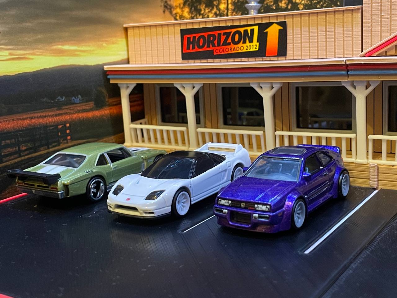 Forza Horizon Intro Diner Diorama (For Hot Wheels & 1/64 Scale Cars) by ...