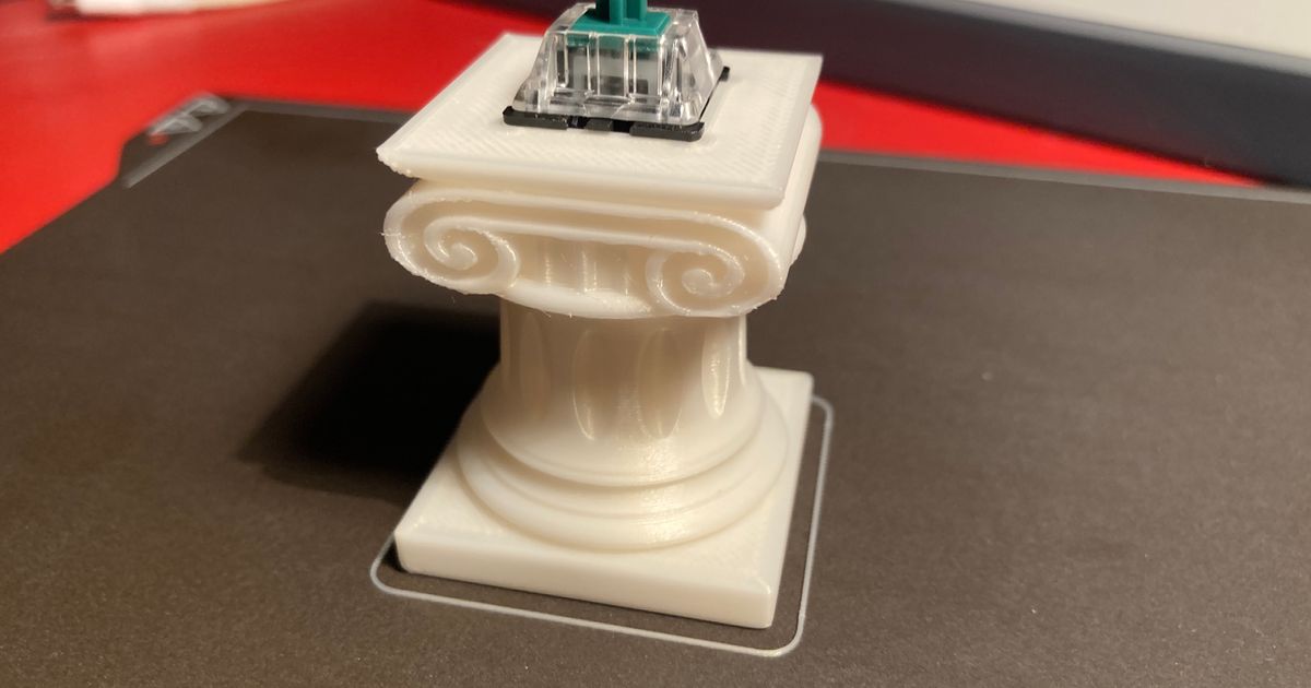 Mini Ionic Column For Keyboard Switch By Maxpm Download Free Stl Model 