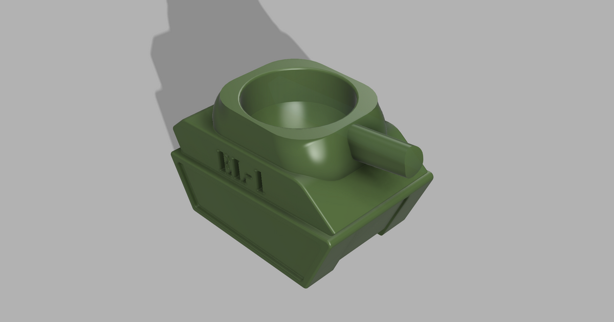 Tank shaped egg cup by Jacob Searles | Download free STL model ...