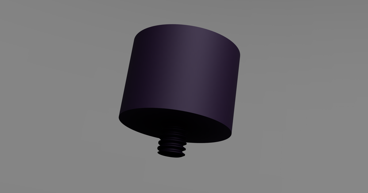 5/8" to 1/4" adapter for boom arms by vaeron | Download free STL model ...