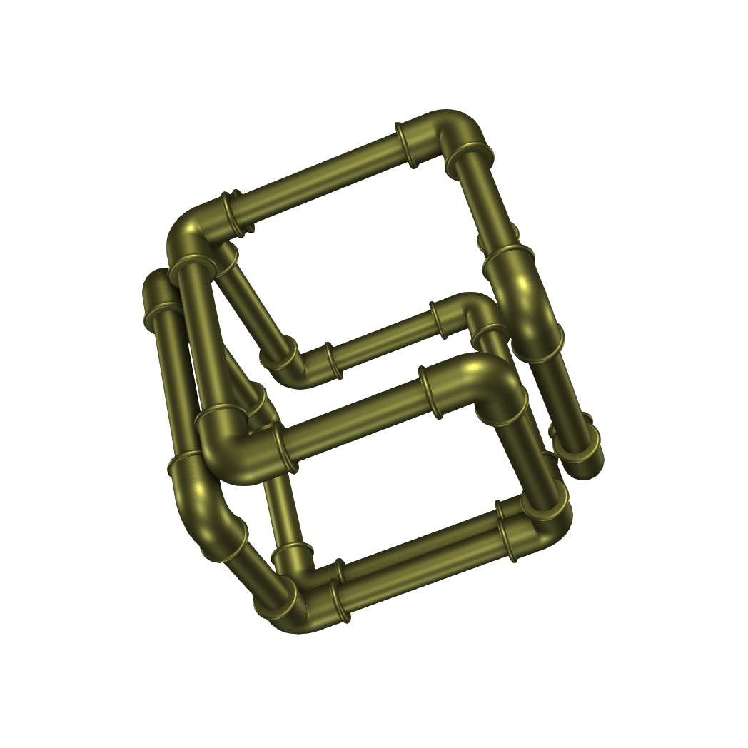 Customizable Tubular Infinity Cube (OpenSCAD) by Stone Age Sculptor ...