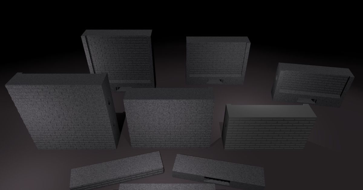 OpenForge 2.0 Modern Brickstone Walls 2x05 Externel by Magig_I3Prusa ...