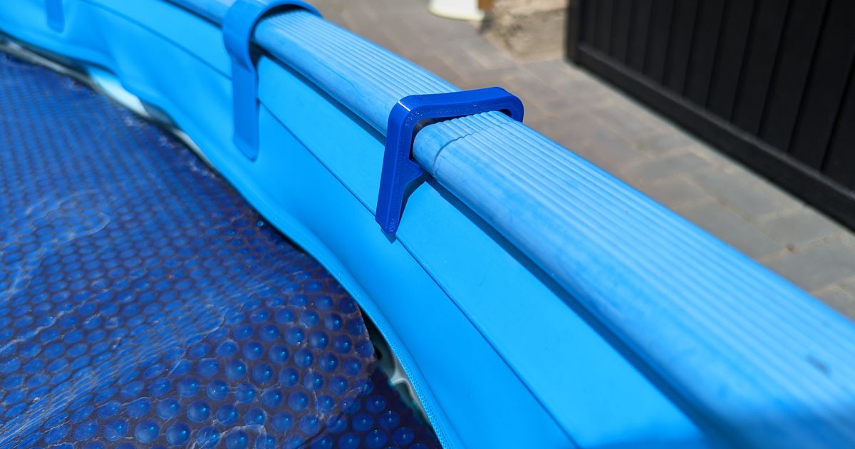 Holder/Clip safety pool tarp handrail by FL4K | Download free STL model ...
