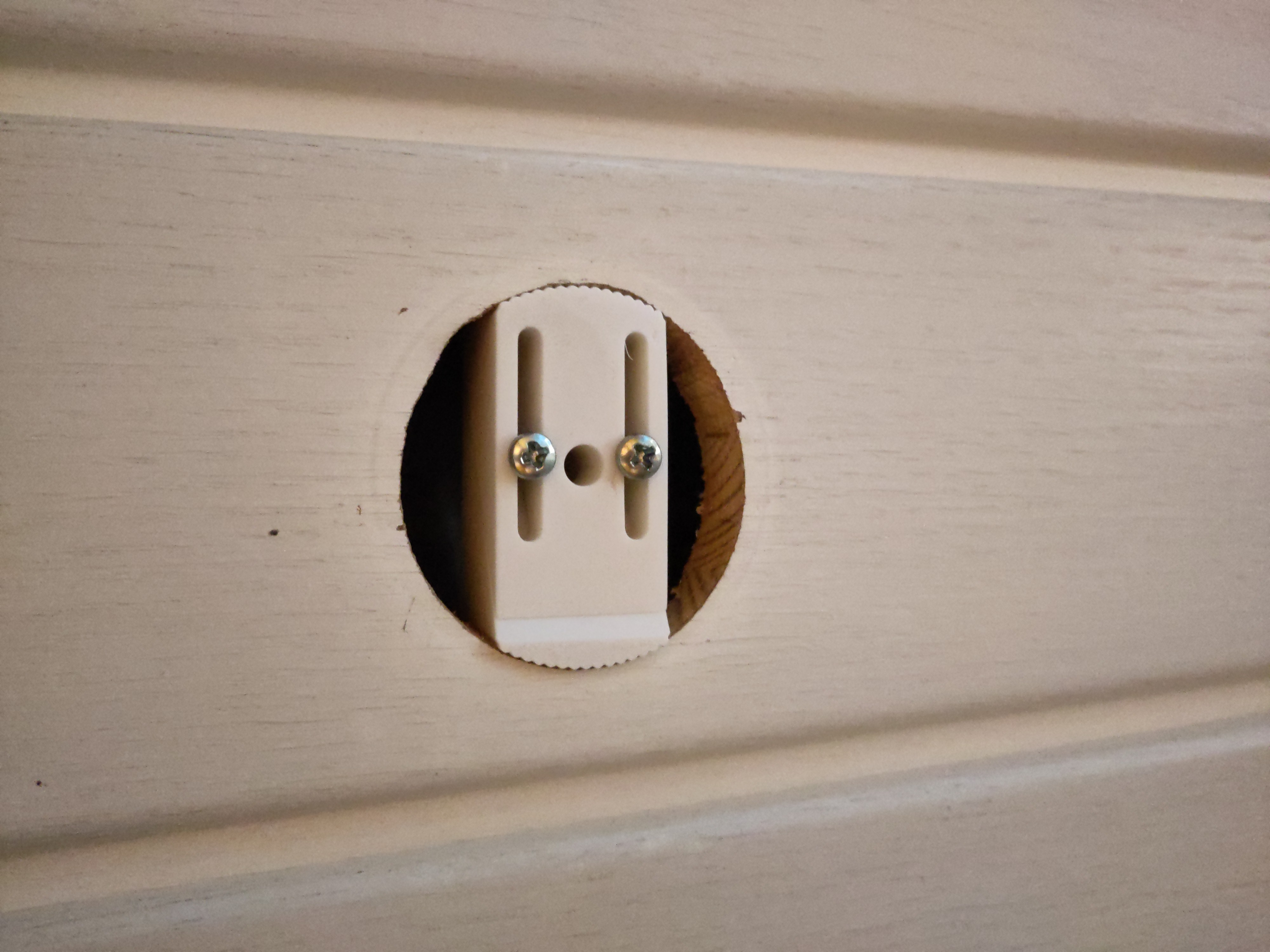 Holesaw center finder and guide - simply saw a larger hole in a small ...