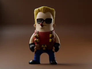 Mini Duke Nukem by Wekster | Download free STL model | Printables.com