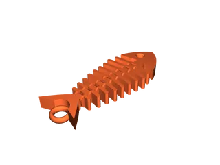 Articulated Fish Bones Earring by Eloos | Download free STL model ...