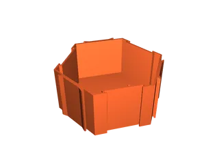 Honeycomb connectable shelves v2 by 3Design | Download free STL model ...