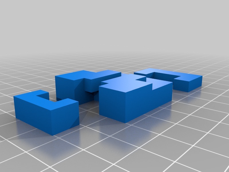 Simple puzzle (parametric 6 pieces) by Crazytiti | Download free STL ...