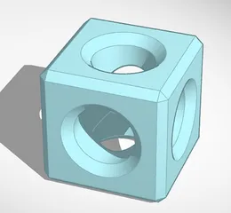 Small letter print test cube by WackyWary | Download free STL model ...