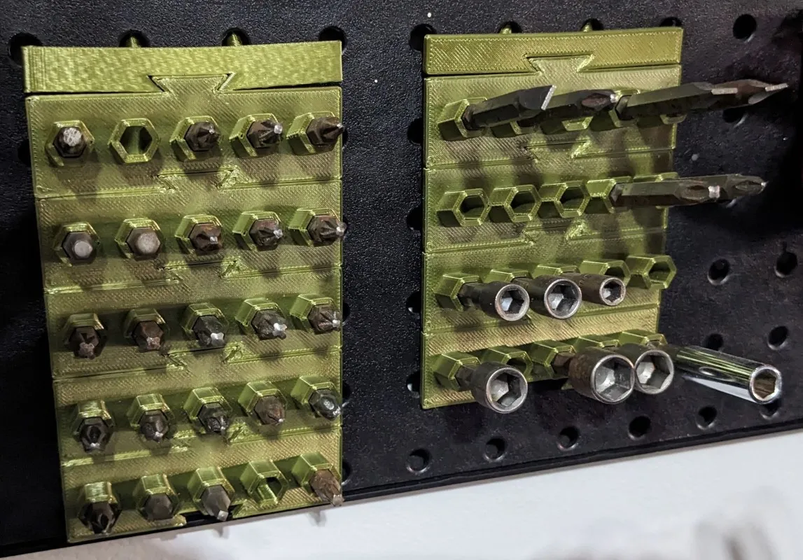 stackable bit holder for peg board by Tow | Download free STL model ...