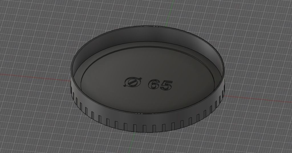 Lens cap (parametric) by human1976 | Download free STL model ...