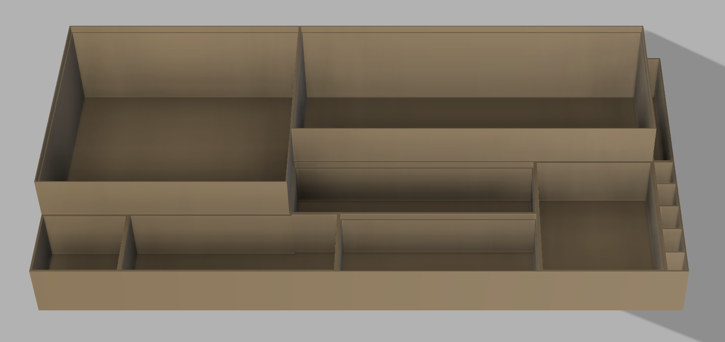 Drawer Insert Organizer V2 by Dąbal | Download free STL model ...