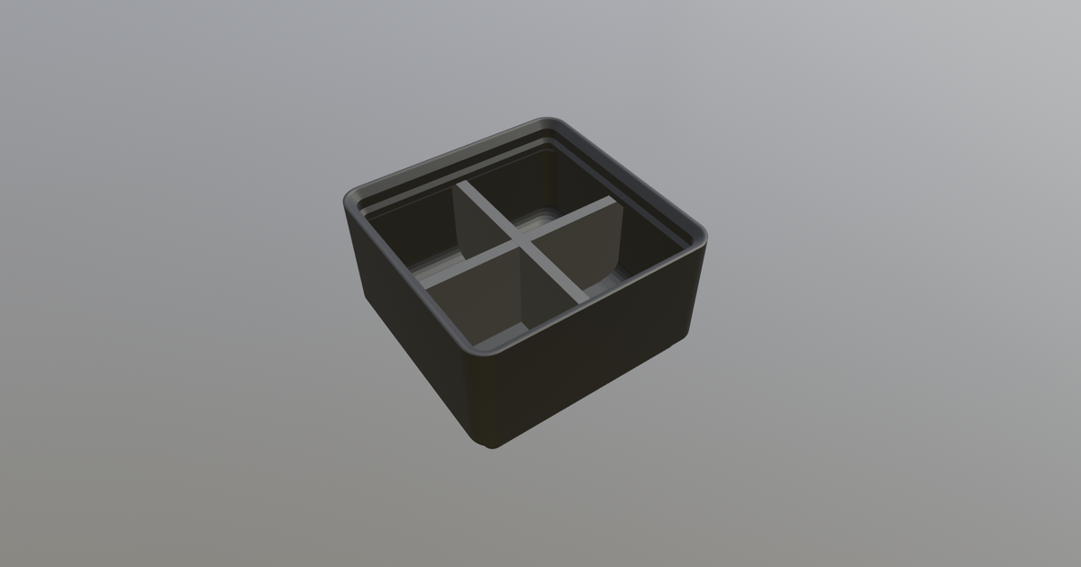 Gridfinity Bins with Internal Dividers (1x1x3) by srirachachacha ...