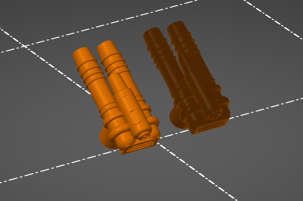 CosmicLegions-ArmBlaster_DoubleGun by PunkWok Customs | Download free ...
