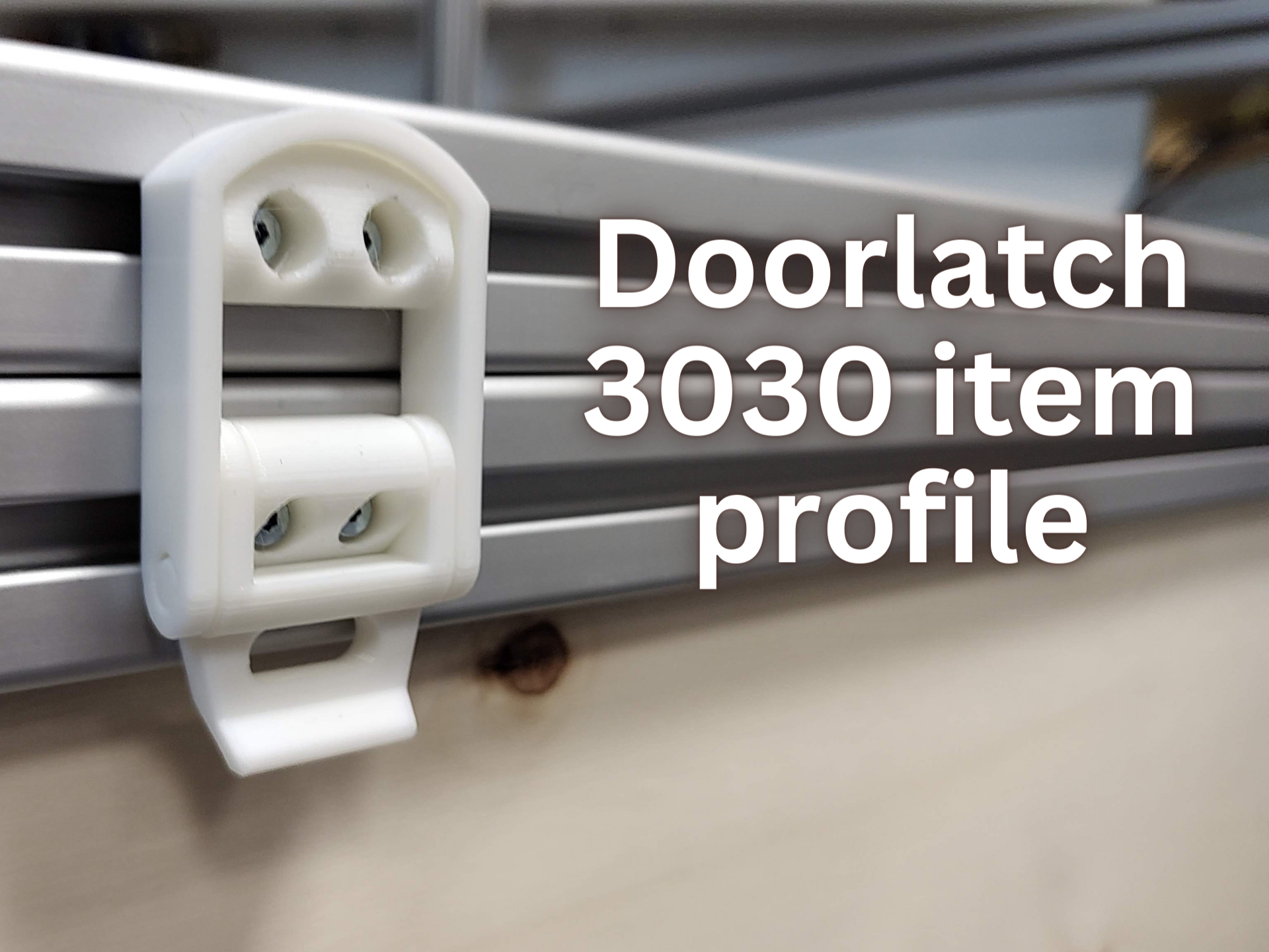 print-in-place draw latch Item Profil 3030 by Max Siebenschläfer ...