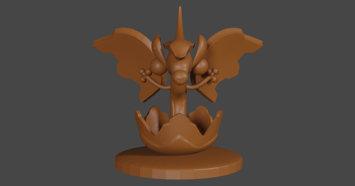 Pokemon inspired, Flapple, Tabletop DnD miniature by ...