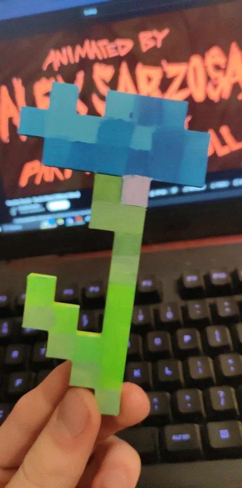 Minecraft cornflower by HZlejsacki | Download free STL model ...