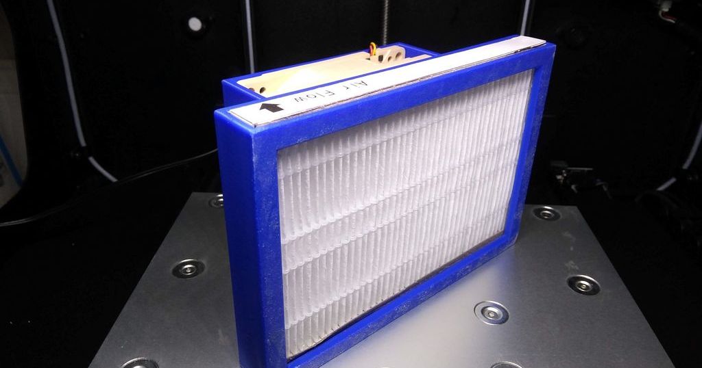 HEPA filter powered by 90mm PC fan by Jaraxle_NUKE | Download free STL ...