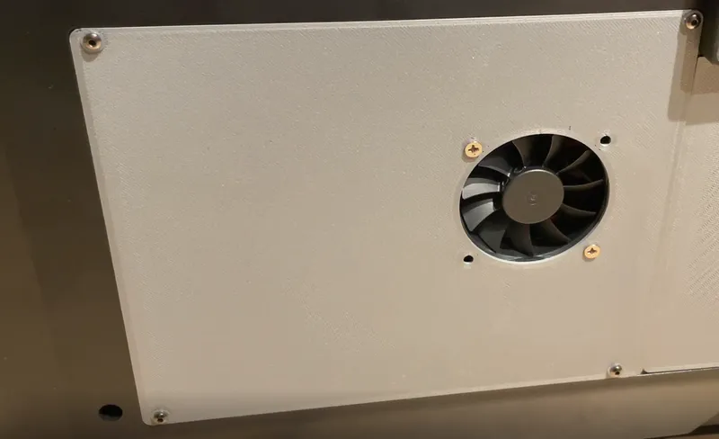 QIDI X-Max 3 Silent Mod Fan adapter plate - Backplate Rearcover ...