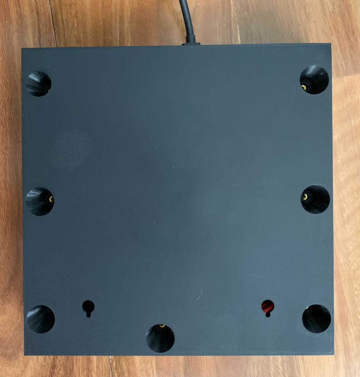 A cabinet enclosure for 64x64 LED matrix (3mm pitch) with Adafruit ...