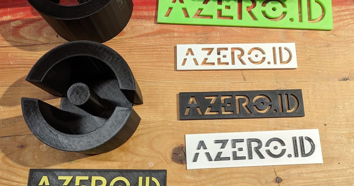 AZERO.ID Logos by PaintX | Download free STL model | Printables.com