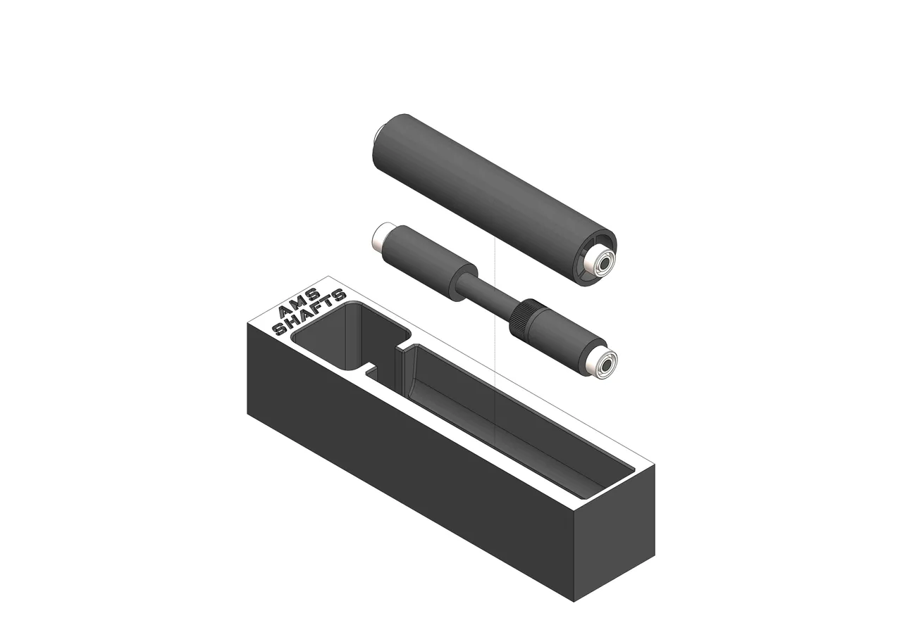 [BaBo] insert AMS shafts 4x1 by Willi | Download free STL model ...