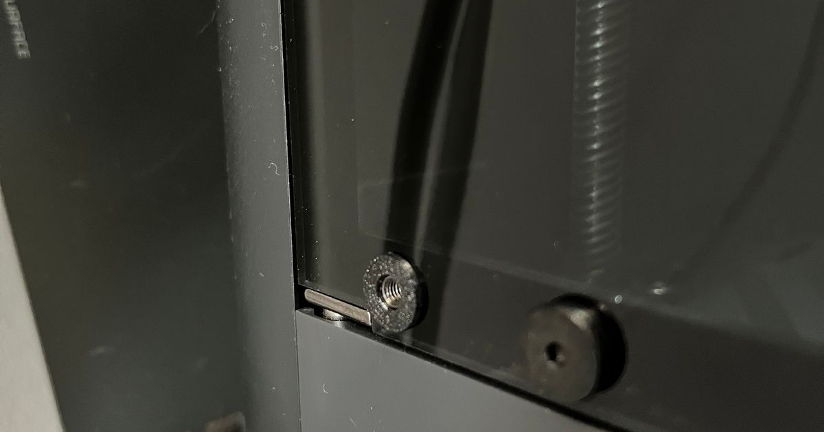 BambuLab P1S X1 Front Door Glass Screw Shim by aqab0N | Download free ...