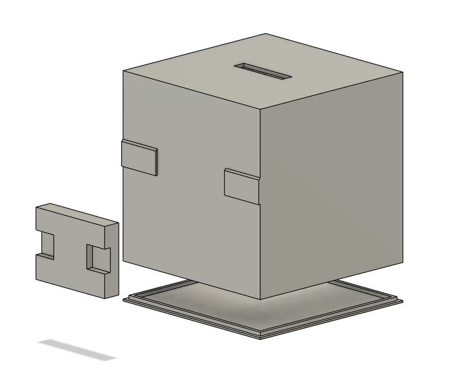 minecraft piggy bank (no support needed) by Ts3D | Download free STL ...