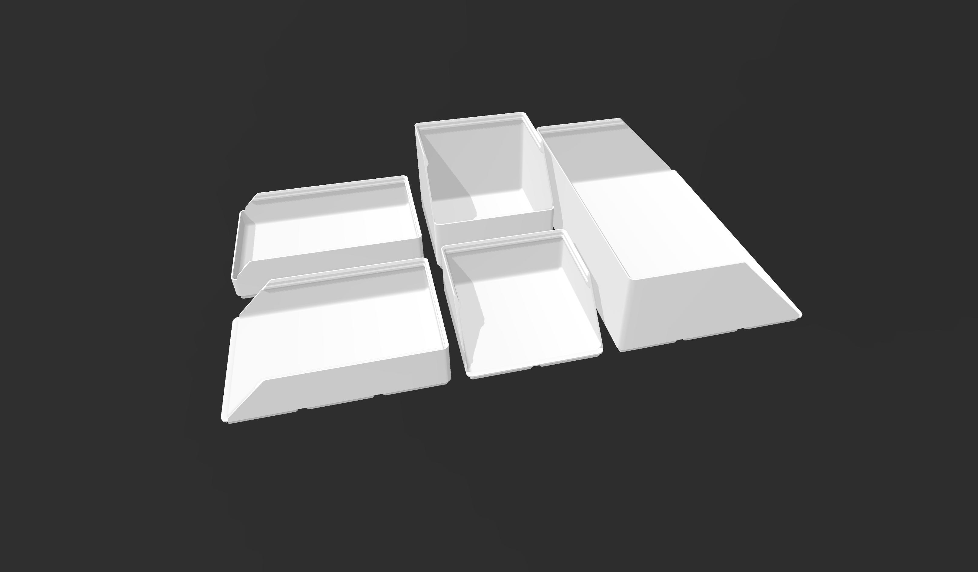 Gridfinity chamfered bins collection all sizes by Max | Download free ...