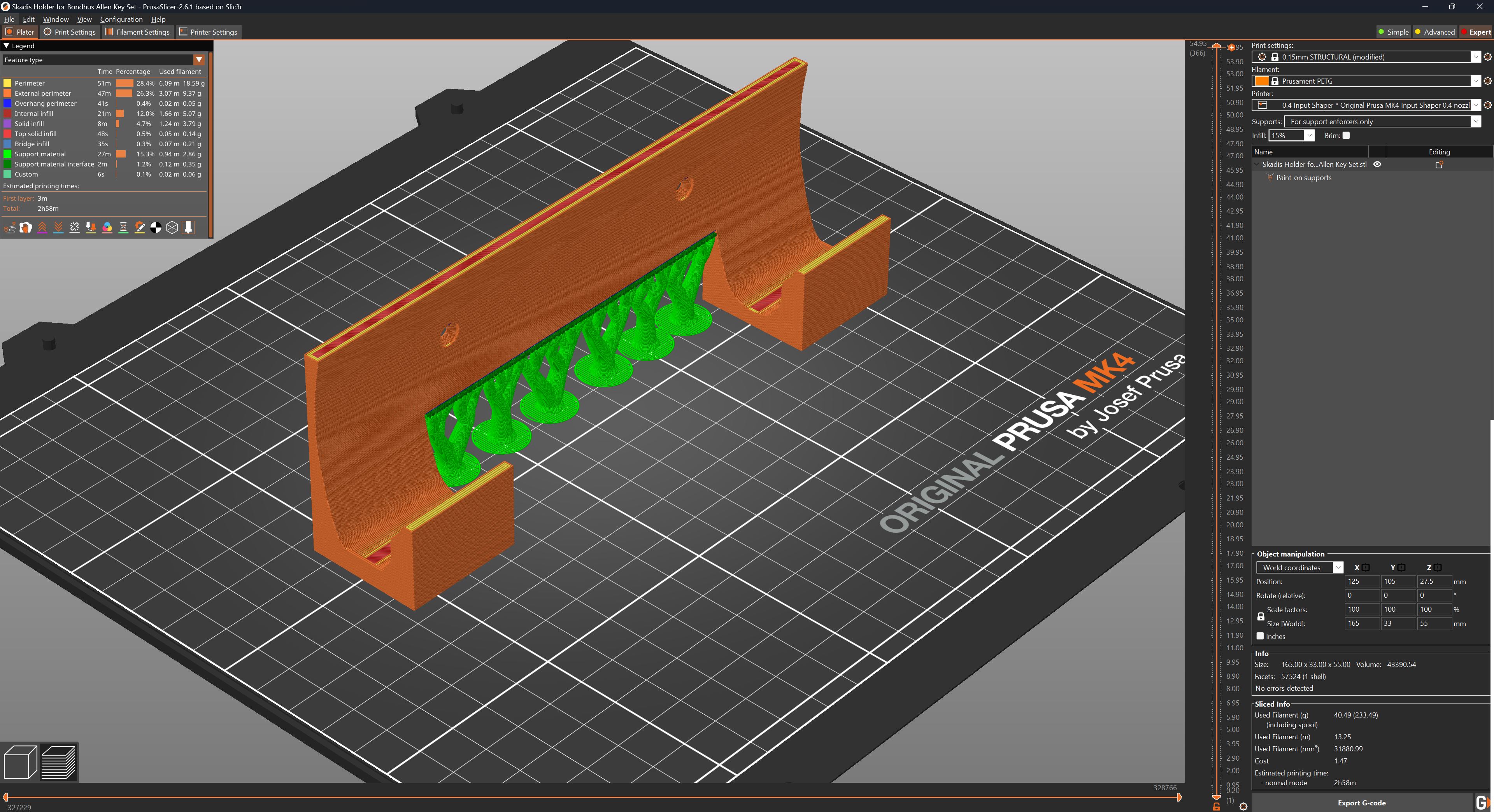 Skadis Holder for Bondhus Metric Allen Key Set by Zappes | Download ...