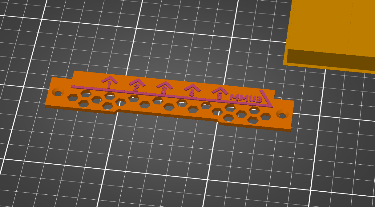 Simple MMU3 Filament Label Plate by Seth Kampa | Download free STL ...