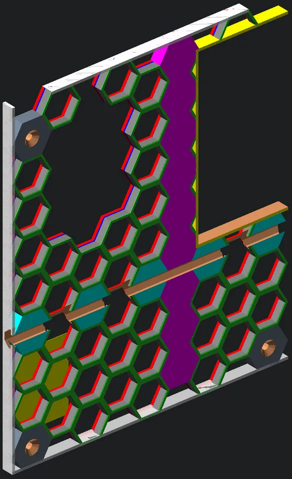 OpenSCAD Honeycomb Storage Wall w/ Extensive Modifiers by GizmoGoody ...