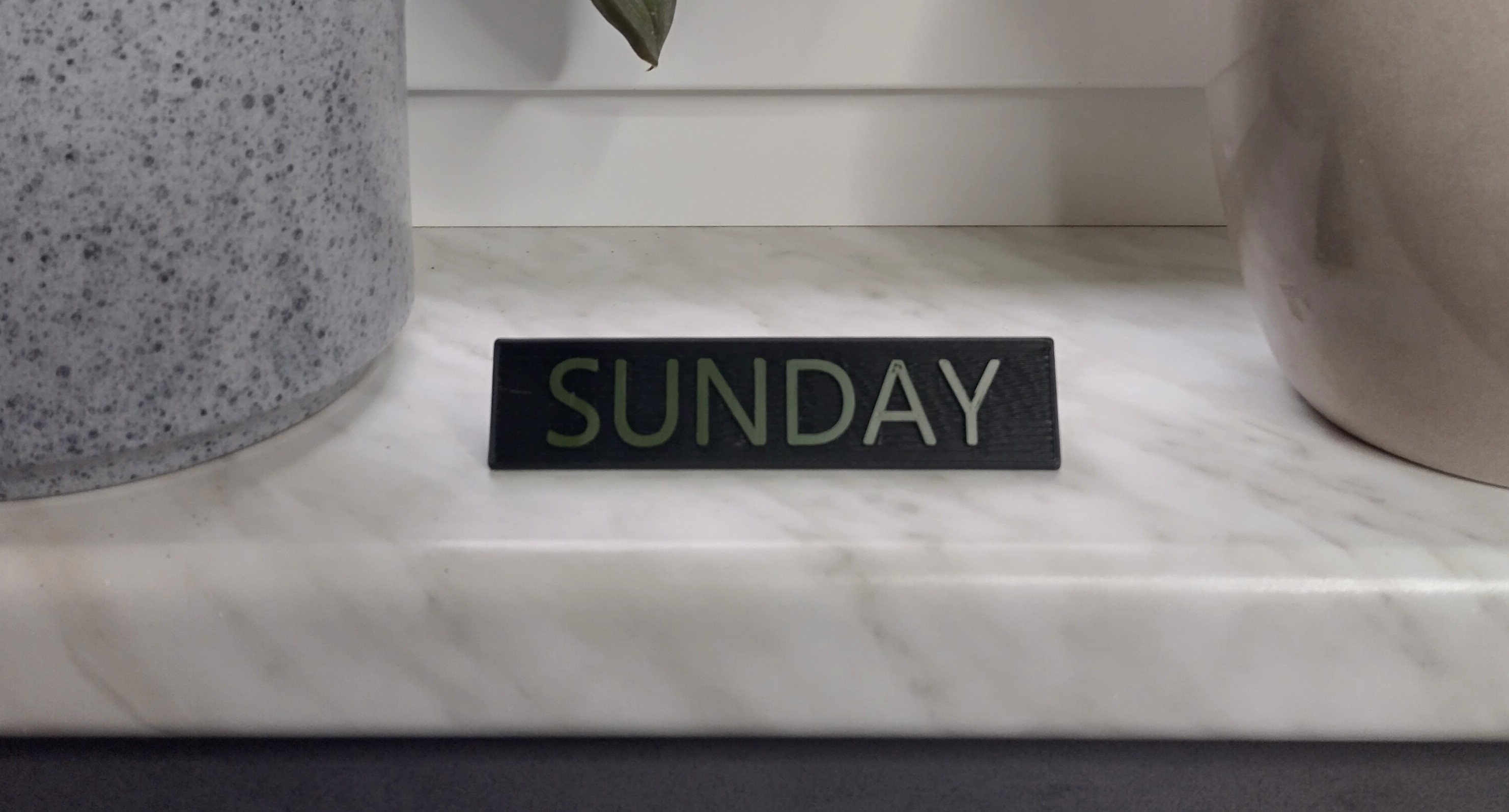 Sunday - reminder by Magda j | Download free STL model | Printables.com