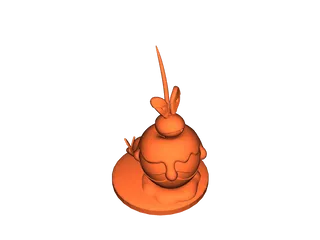 Pokemon inspired, Dipplin, Tabletop DnD miniature by ...