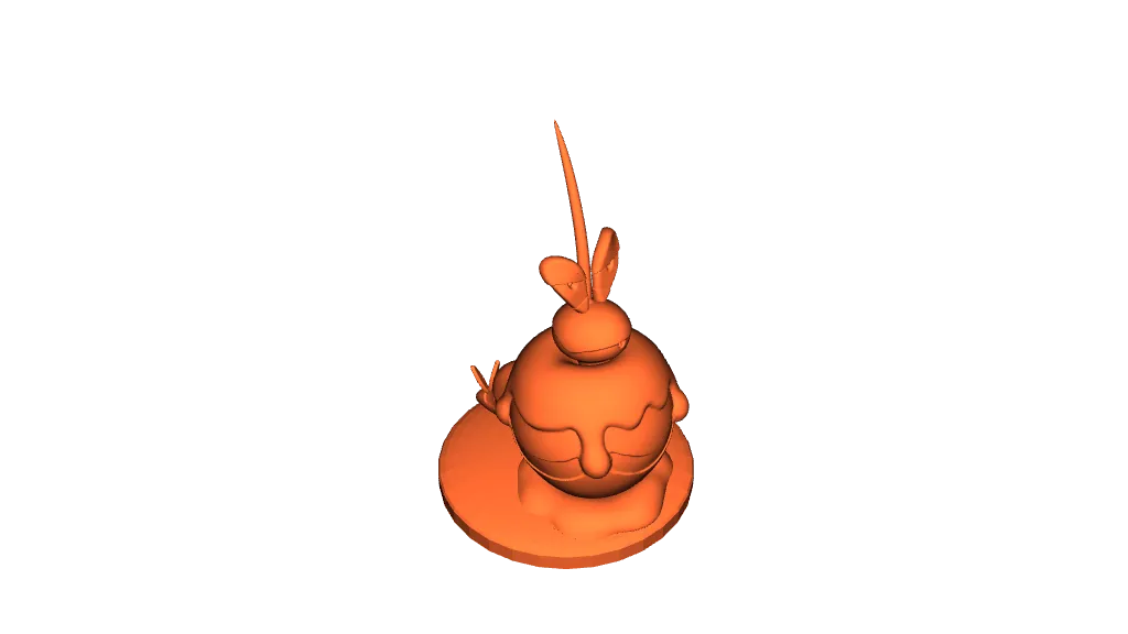 Pokemon inspired, Dipplin, Tabletop DnD miniature by ...