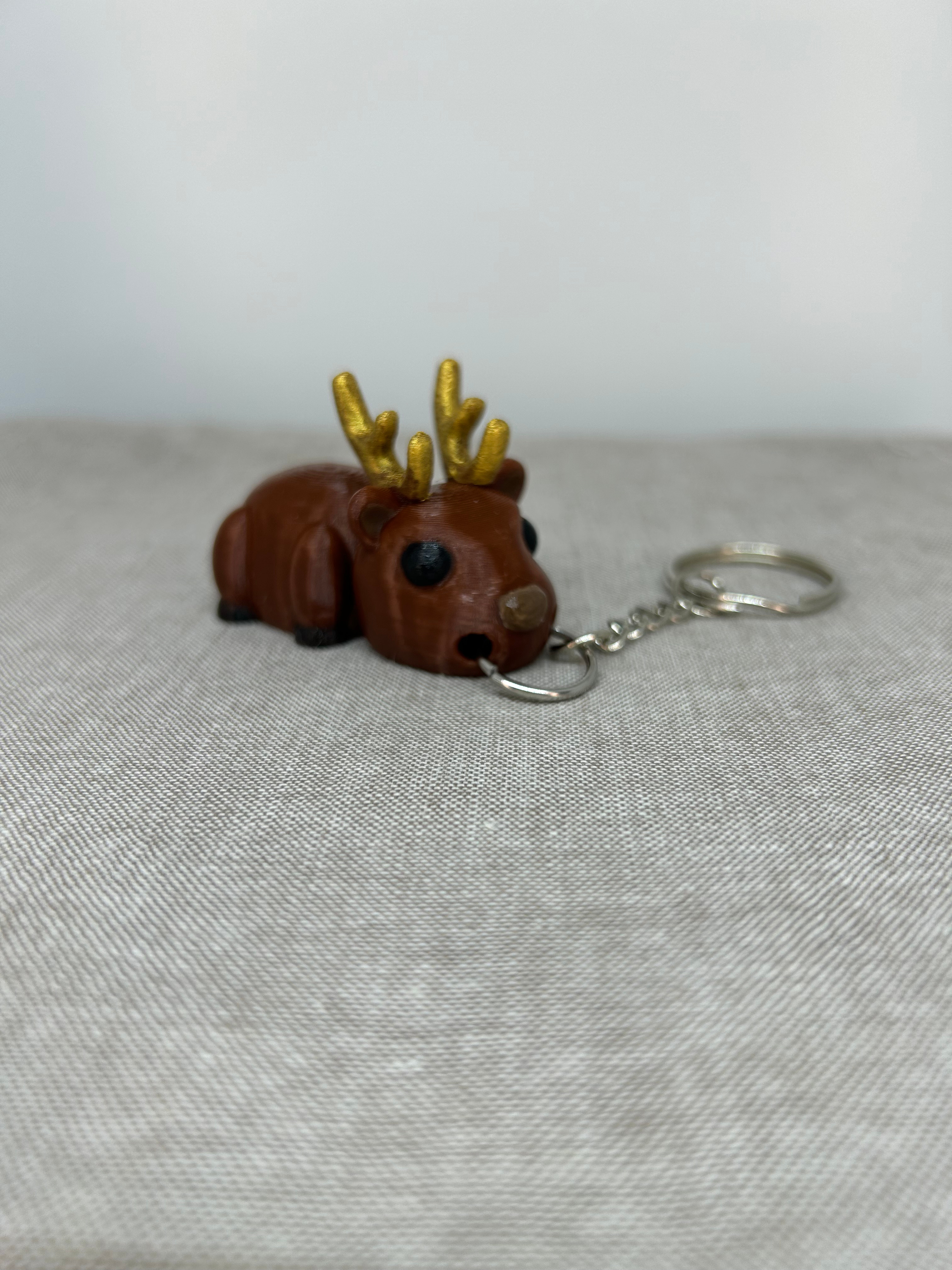 Reindeer Mini Keychain by Built_Over_Bot | Printables Store