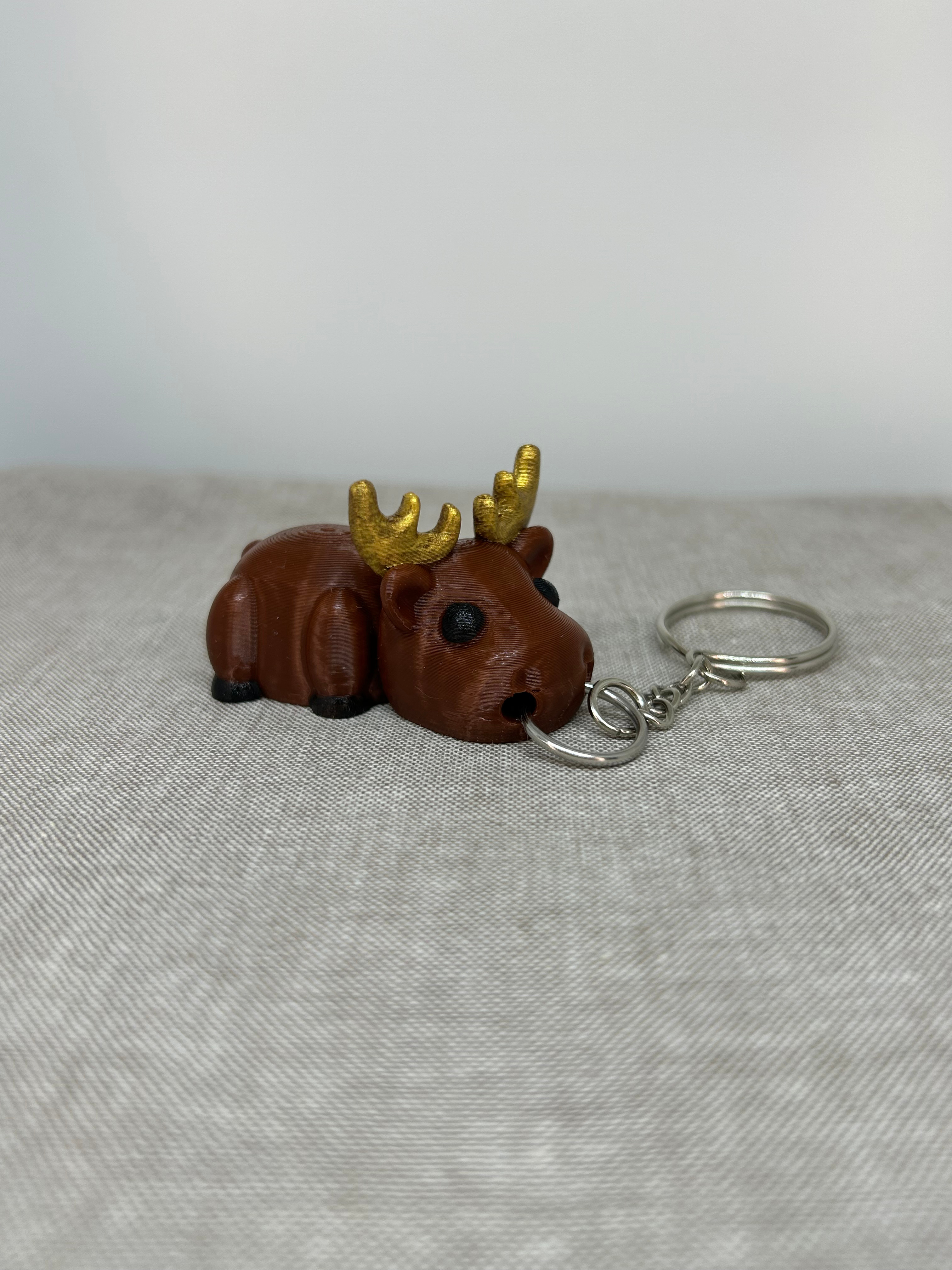 Moose Mini Keychain by Built_Over_Bot | Printables Store