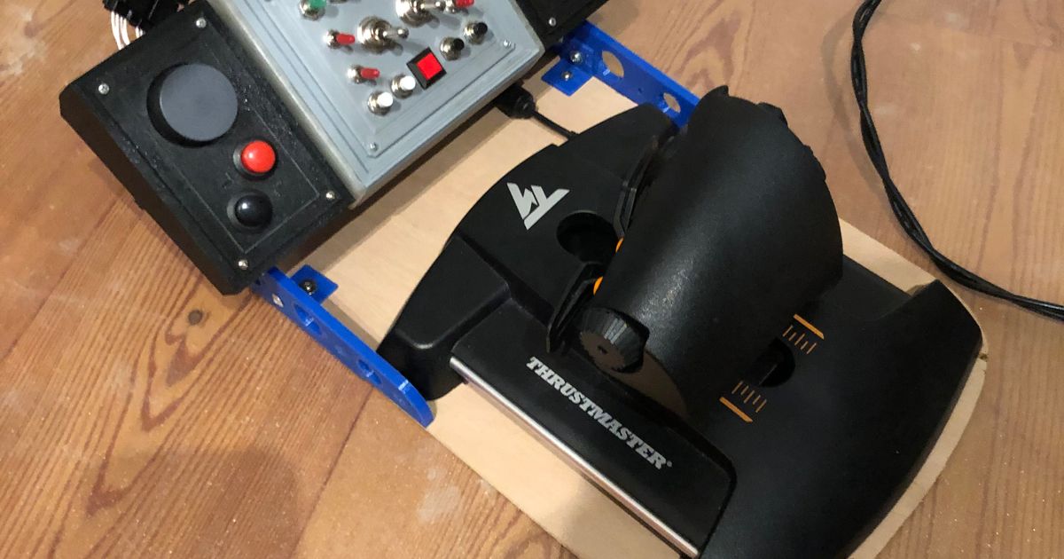 TWCS Thrustmaster Throttle - Mount and Button Boxes by paradoxx_42 | Download free STL model ...