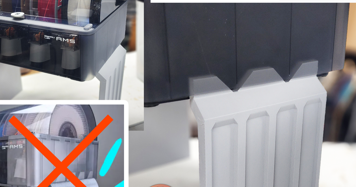 *New* AMS stacking stand for Bambu Lab P1P and X1 por Triple G Workshop ...