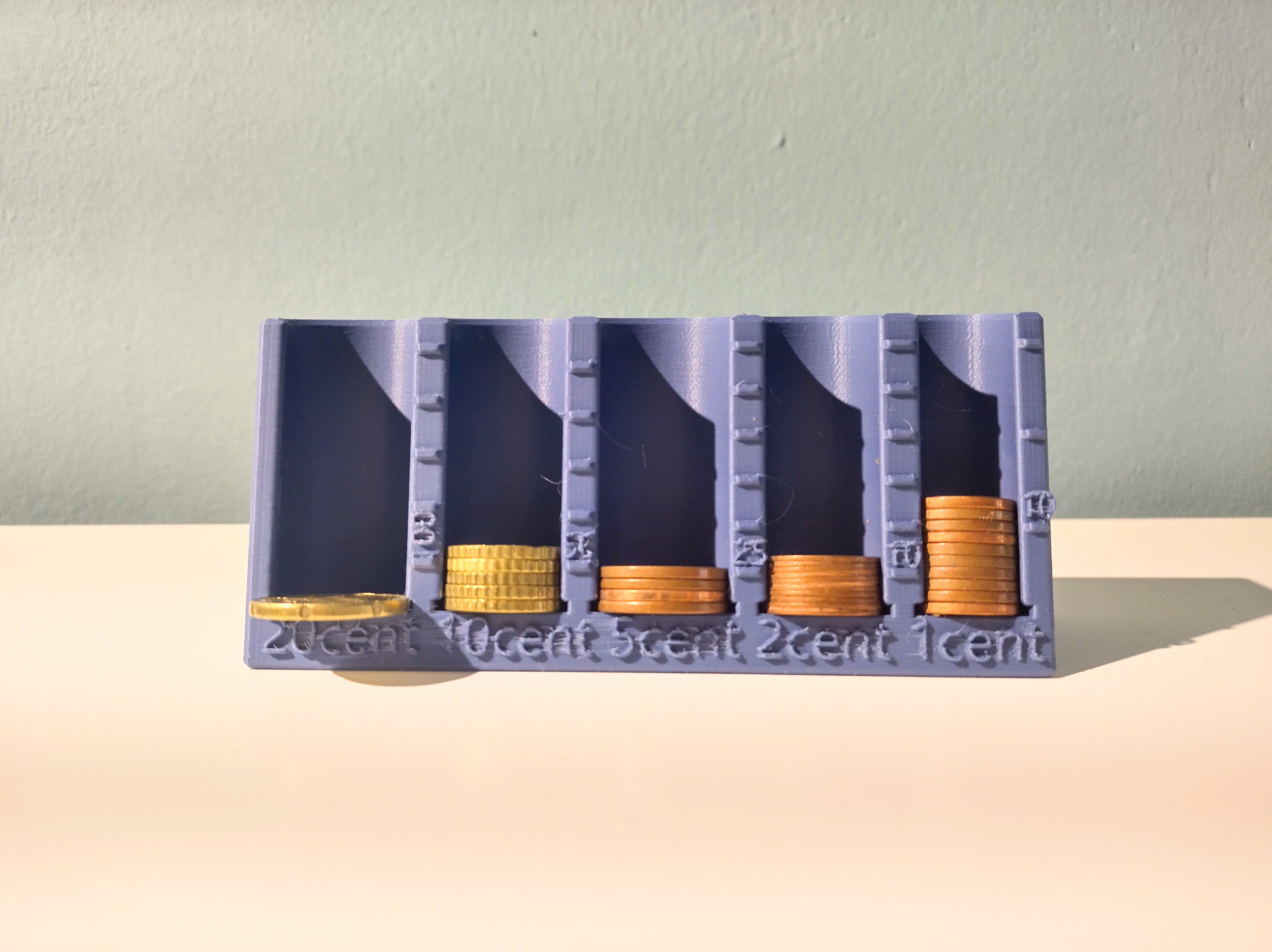 Coin Sorter Euro 3D Printed at Amelia Rodrigues blog
