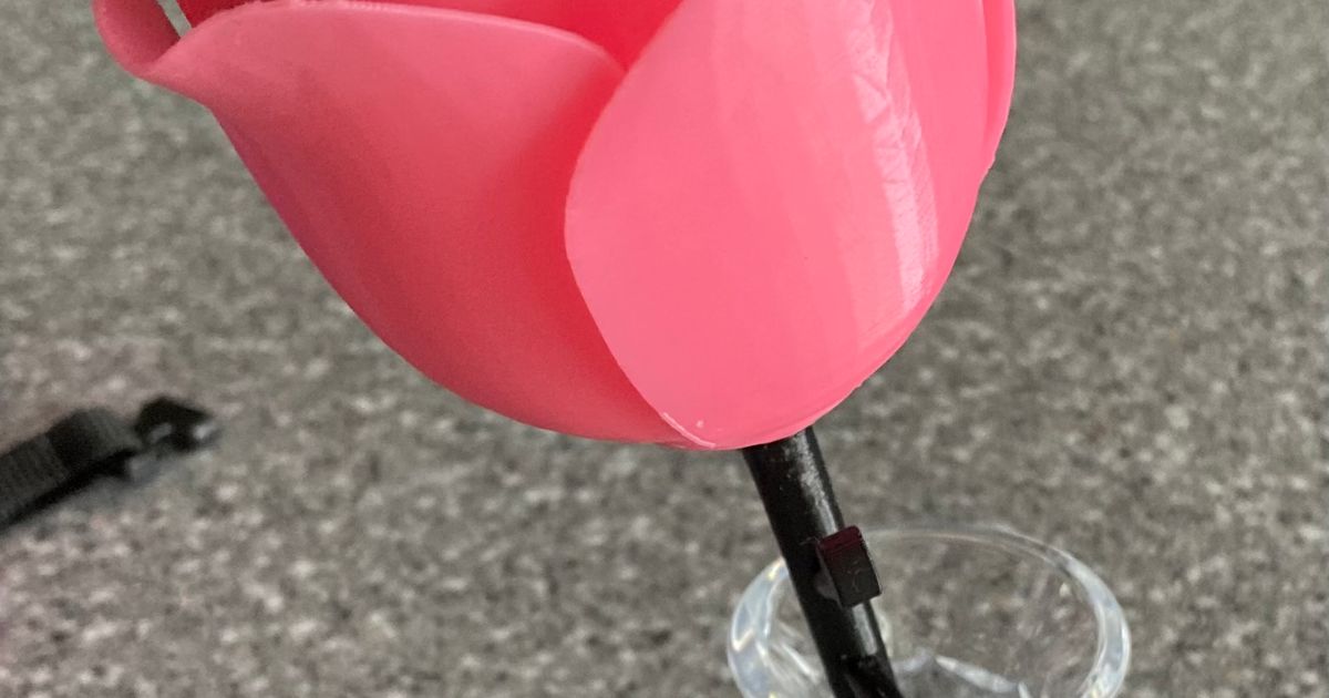 Rose with Stem by Benmeaker08 | Download free STL model | Printables.com