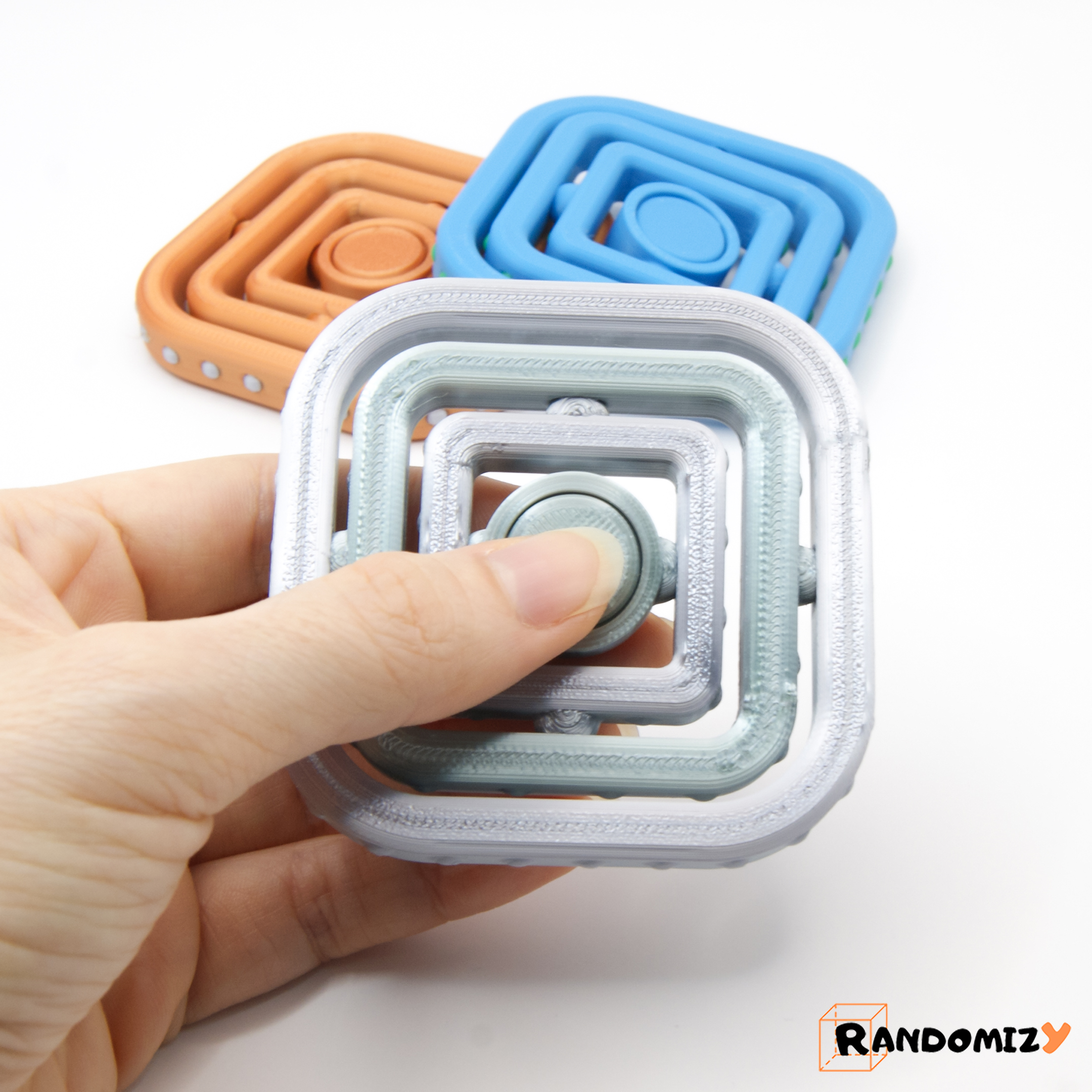 Square Fidget Spinner by Randomizy | Download free STL model ...