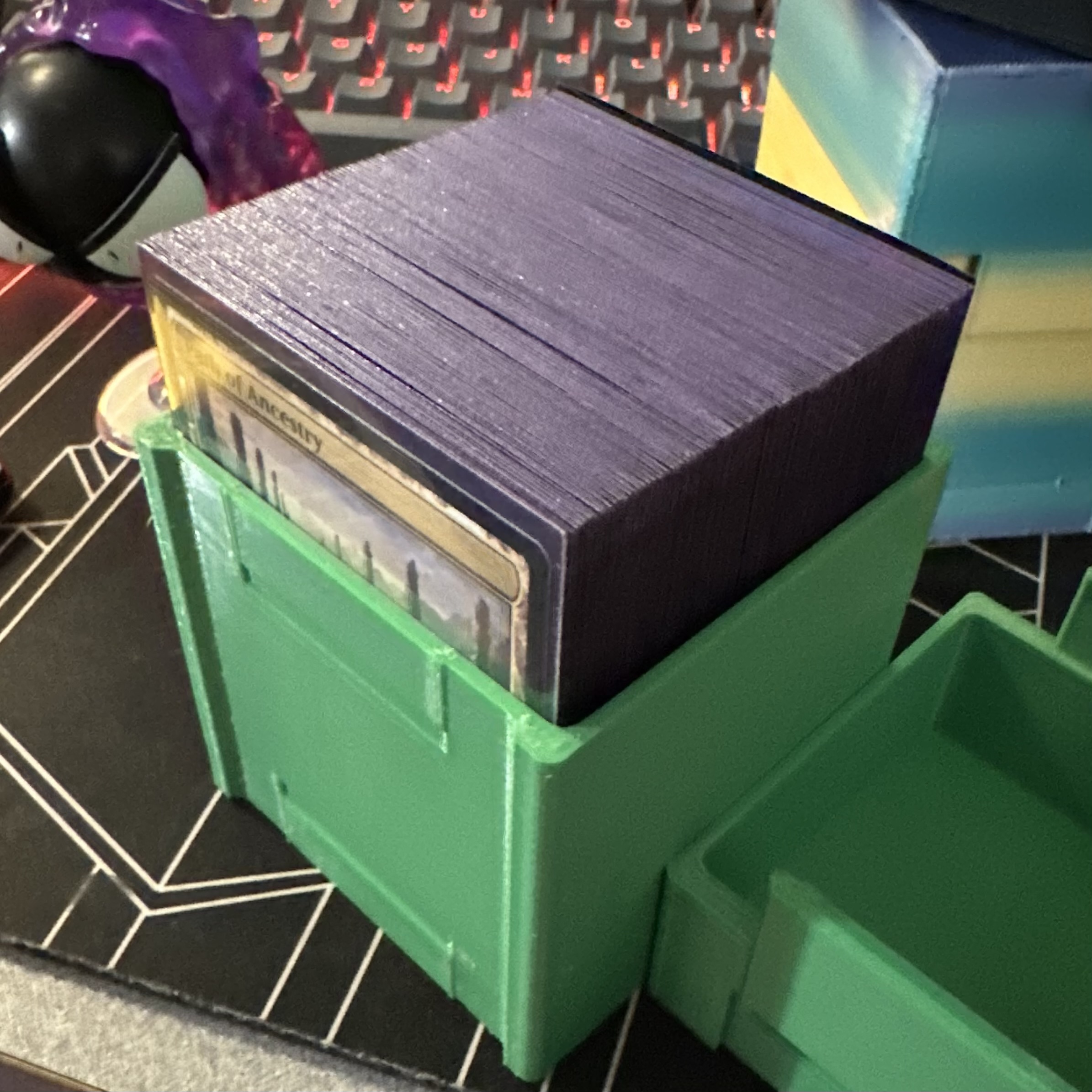 TCG/CCG DECK AND DICE STORAGE BOX by Nathan Ferguson | Download free ...