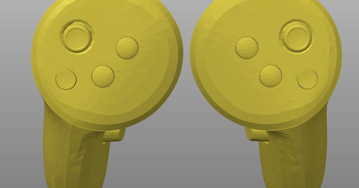 Meta Quest 3 Touch Plus 3D model (Low poly version from the official ...