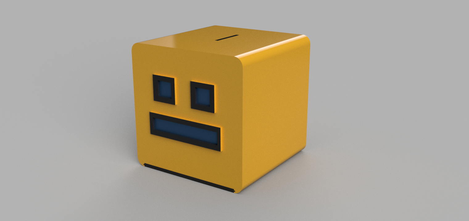 GEOMETRY DASH BANK por diego hijano | Descargar modelo STL gratuito ...