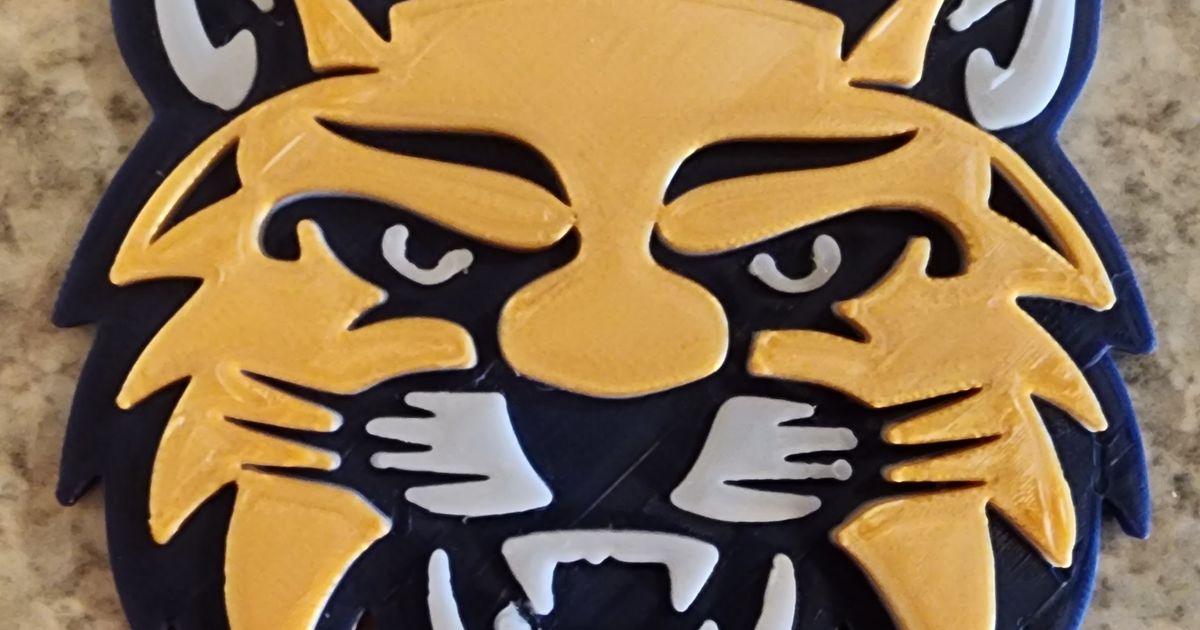 Wildcat Keychain v2 by Dan23945 | Download free STL model | Printables.com