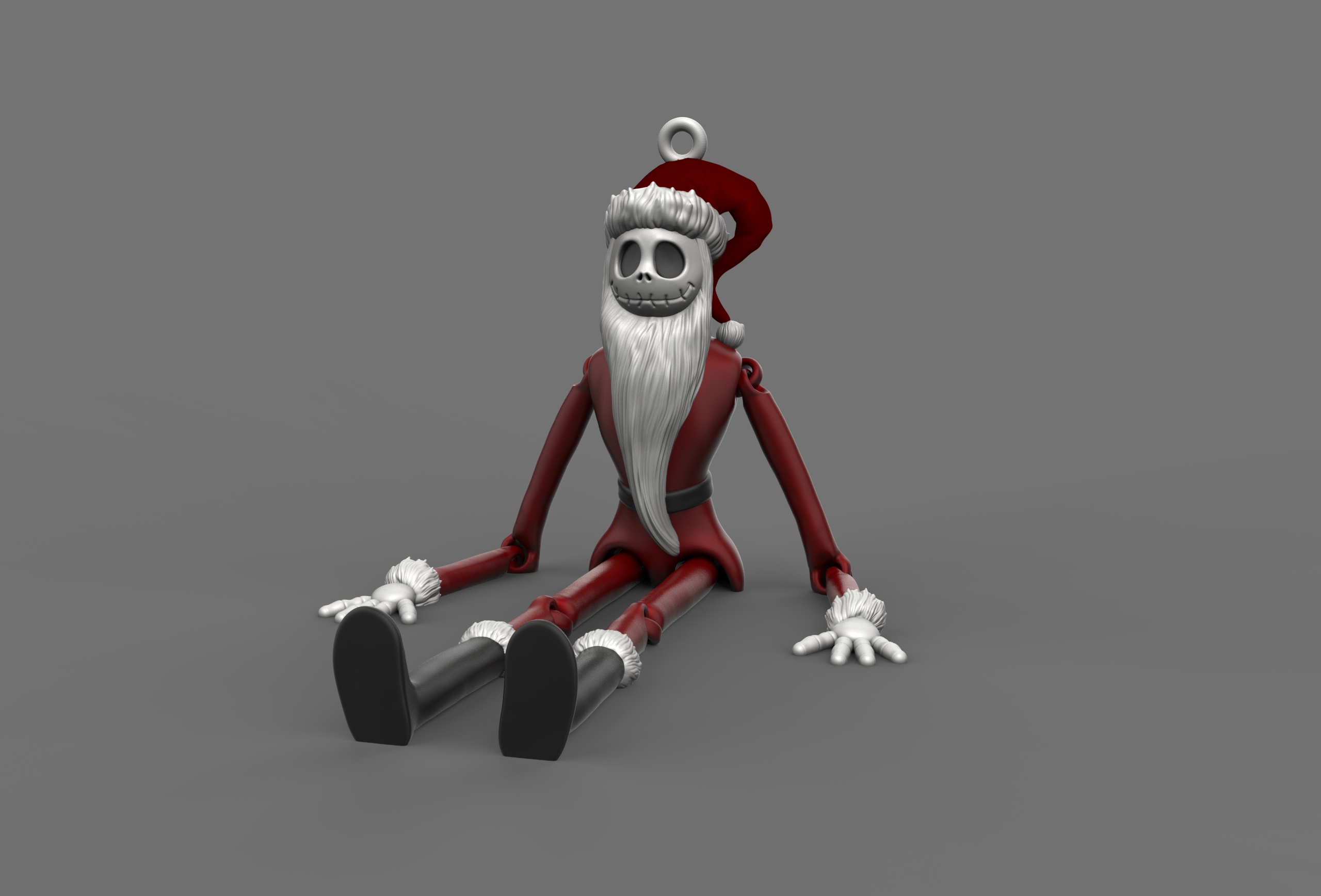 Jack Skellington articulated santa by Wekster | Printables Store